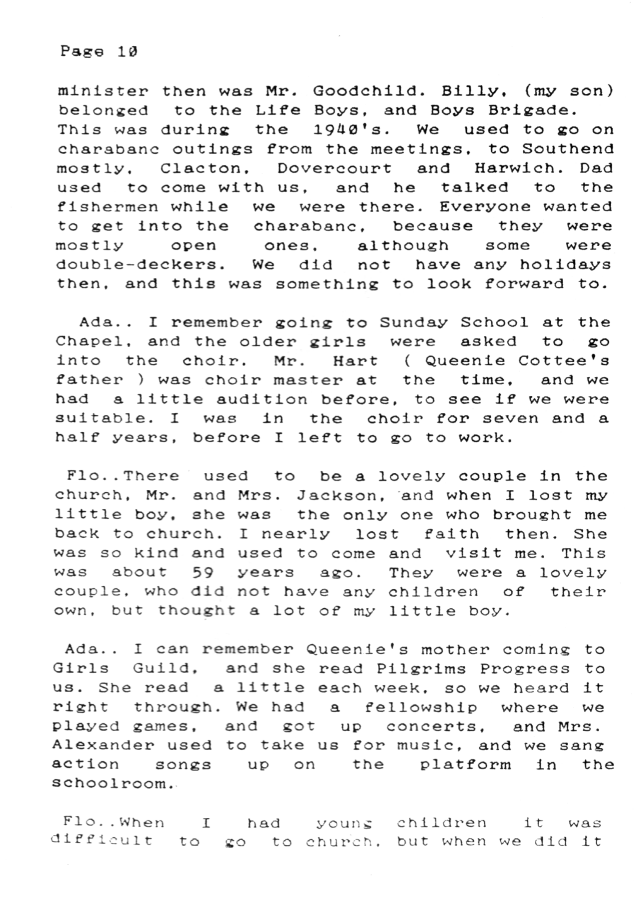 Flo Stammers and Ada Wheeler